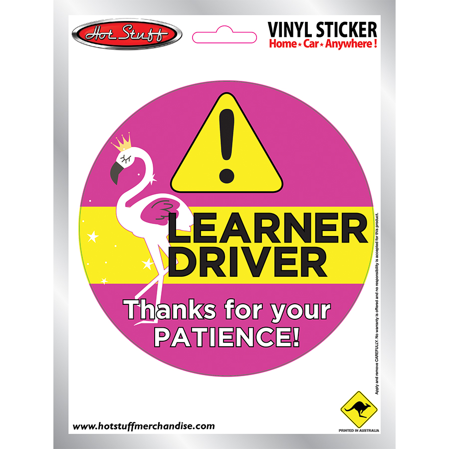 Learner Driver Notice – HotStuff Merchandise